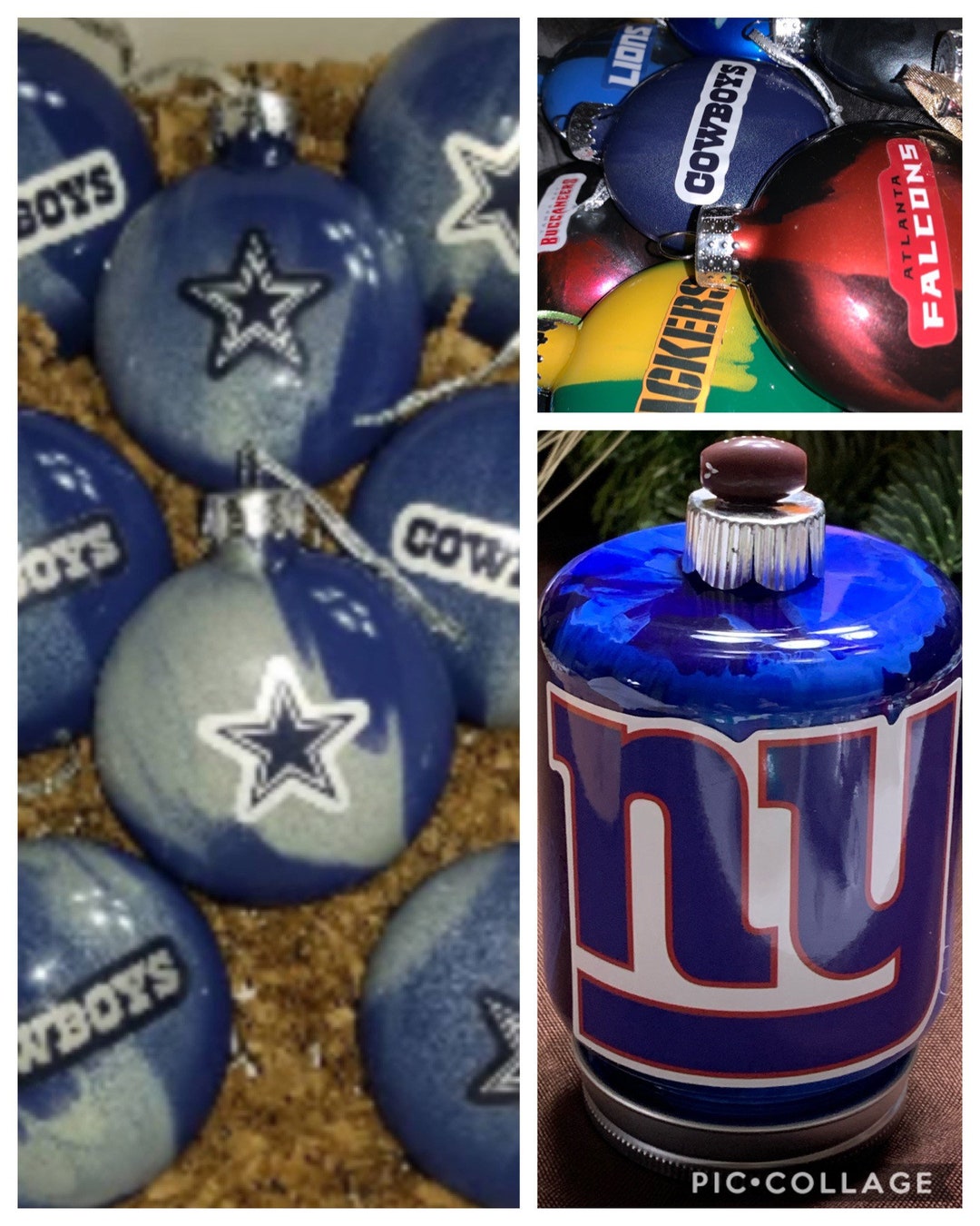 NFL NFC Team Ornaments - Shipping Included - Etsy