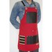 Red Unisex Apron-extra Pocket Design Apron-customized - Etsy