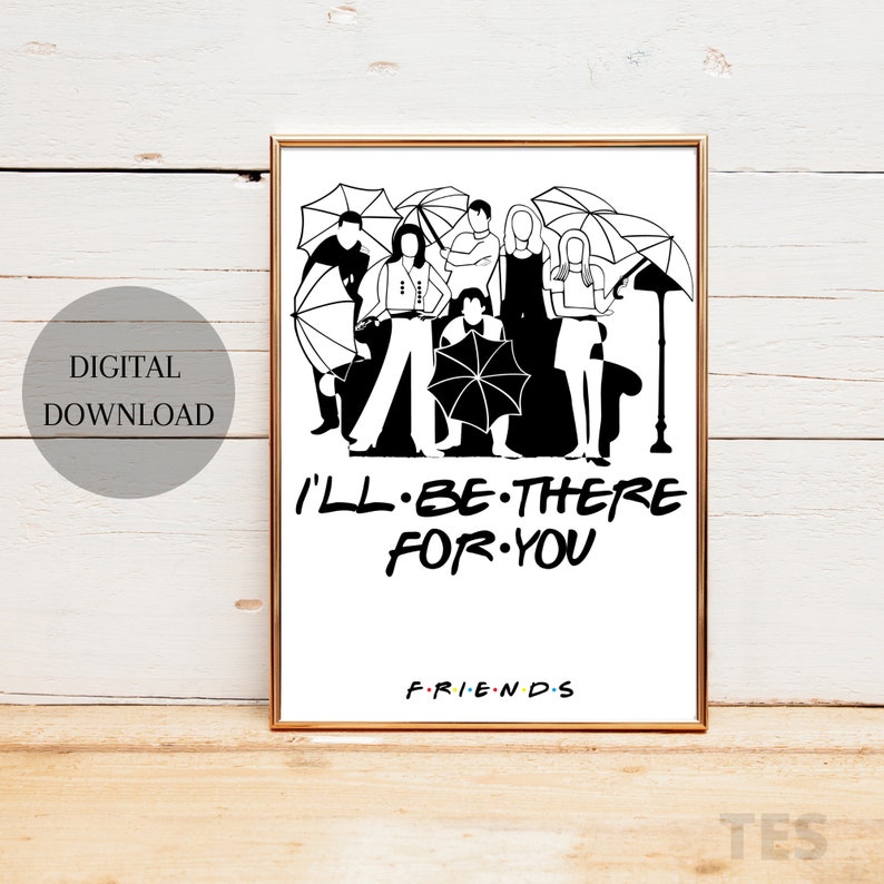 Friends Tv Show, Friends Poster, Friends Wall Decor, Digital Download ...