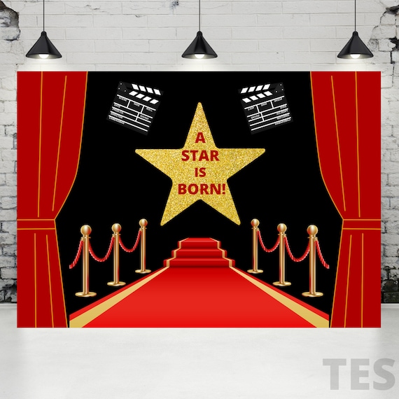 Red Carpet Backdrop Hollywood Backdrop Red Carpet Theme - Etsy