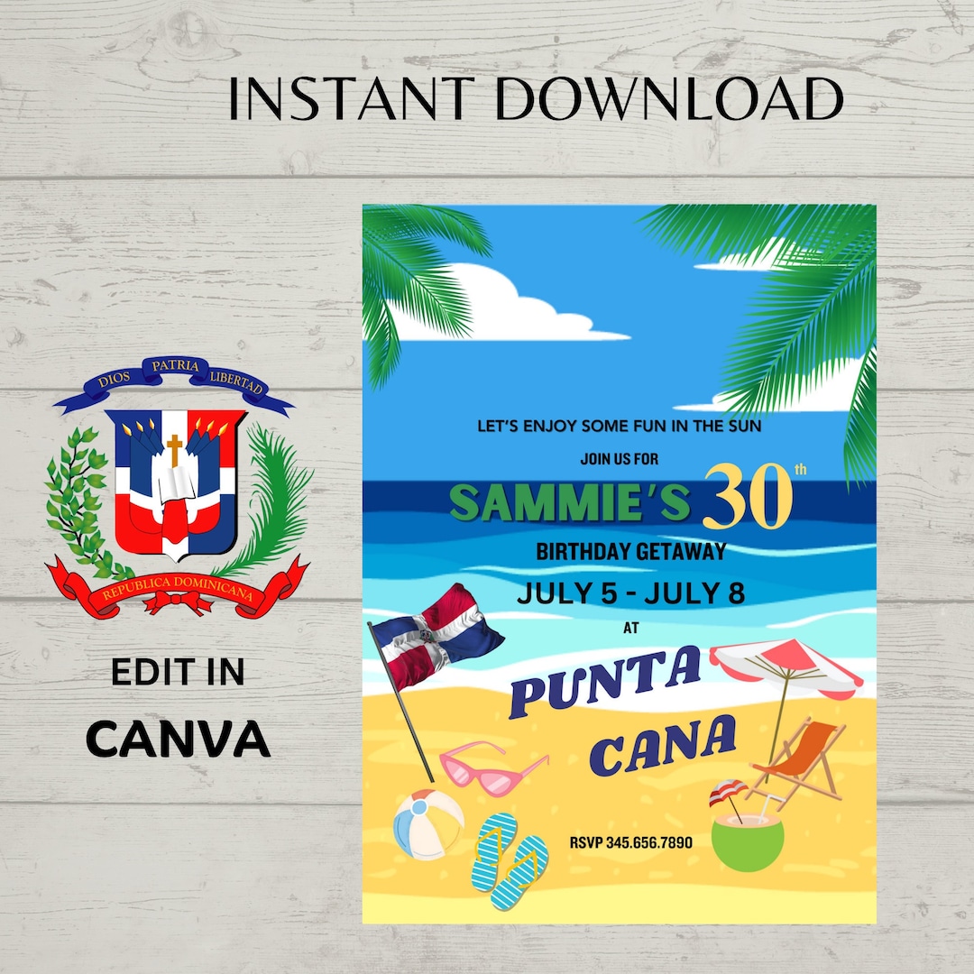 Destination Birthday Invitation, Girl's Trip Invite, Birthday ...