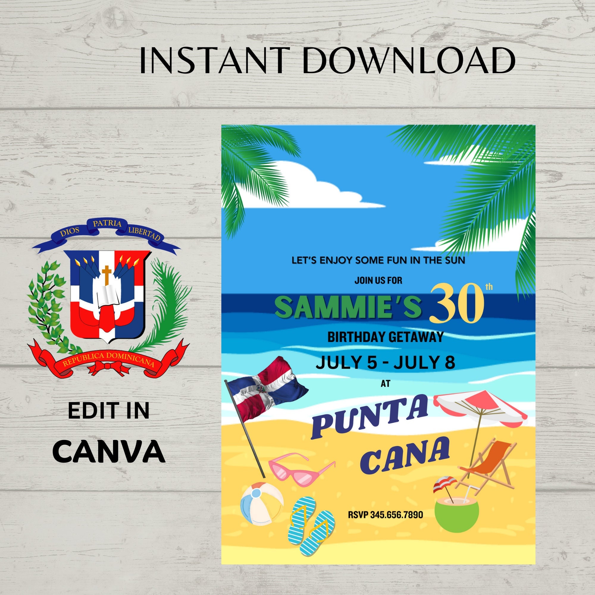 Destination Birthday Invitation, Girl's Trip Invite, Birthday ...