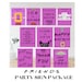 Friends Printable Party Signs Friends TV Show Friends - Etsy
