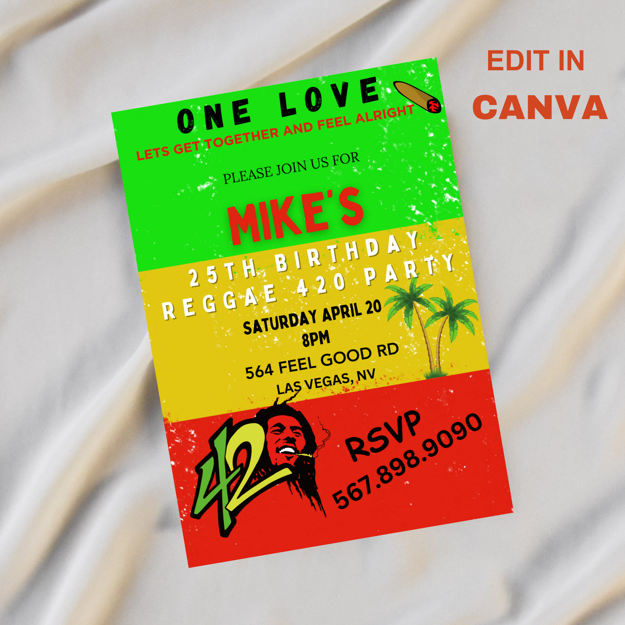 Birthday Invitation, 420 Birthday Party, Cannabis Birthday, Weed ...