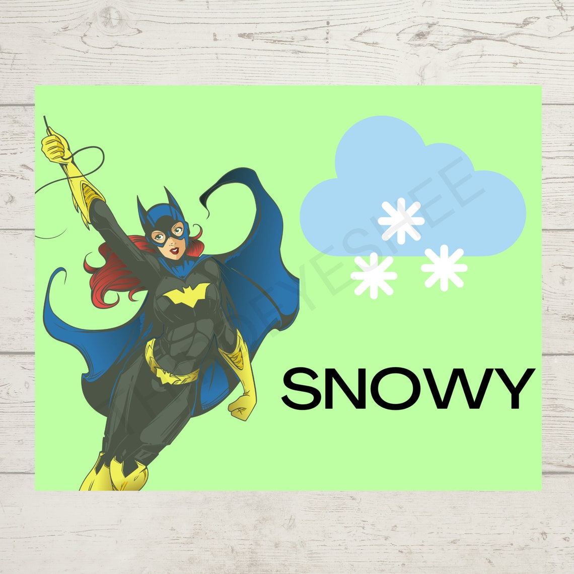 Classroom Decor, Wall Art, Classroom Bulletin Board, Superhero Weather ...