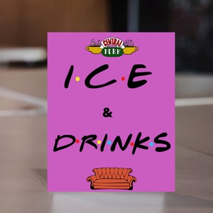 Friends Printable Party Signs, Friends TV Show, Friends Birthday Theme ...