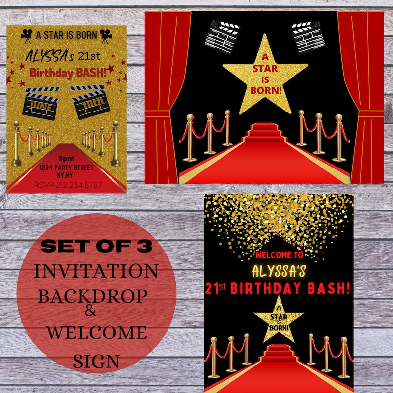 Red Carpet Party - Etsy