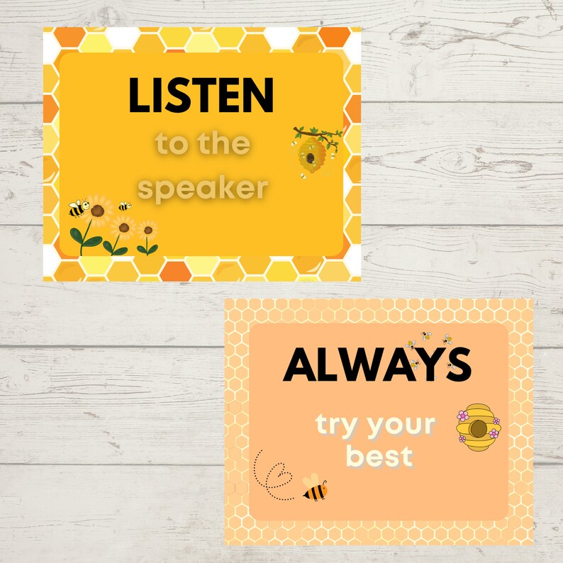Bumble Bee Posters, Classroom Bulletin Board, Bee Bulletin Board, Bee ...