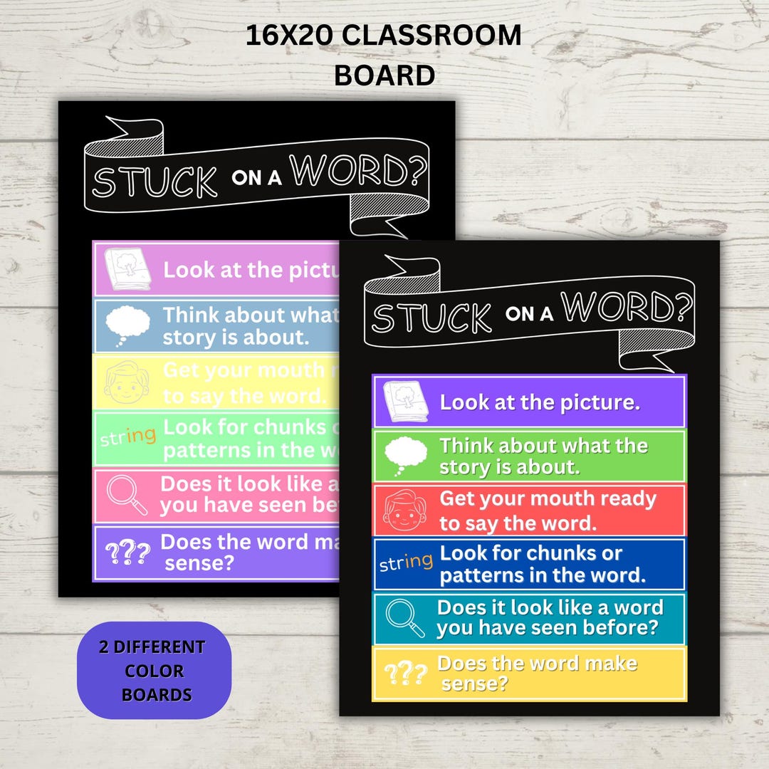 Stuck on a Word, Reading Bulletin Board, Learning Board, Writing, Back ...