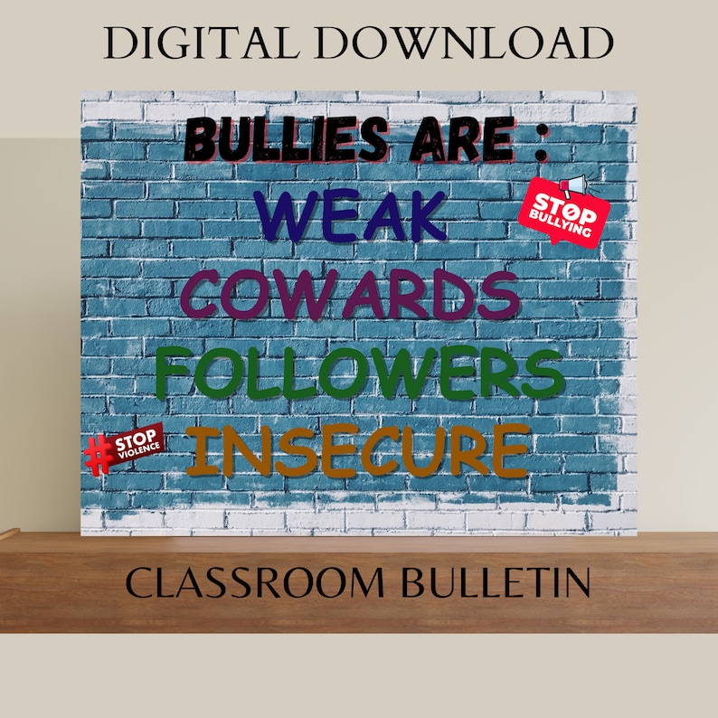 Classroom Bulletin Board, Classroom Decor, Classroom Posters, Anti ...