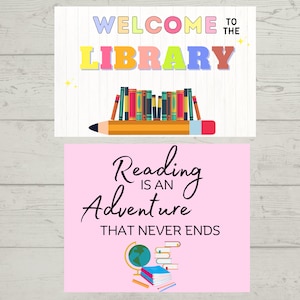 Classroom Library Decor, Classroom Posters, Growth Mindset, School ...