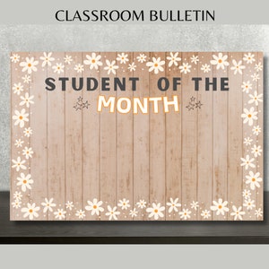 Classroom Bulletin Board, Student of the Month Board, Classroom Decor ...