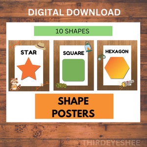 Camp Themed Classroom Bundle, Alphabet Posters, Numbers Posters, Shapes ...