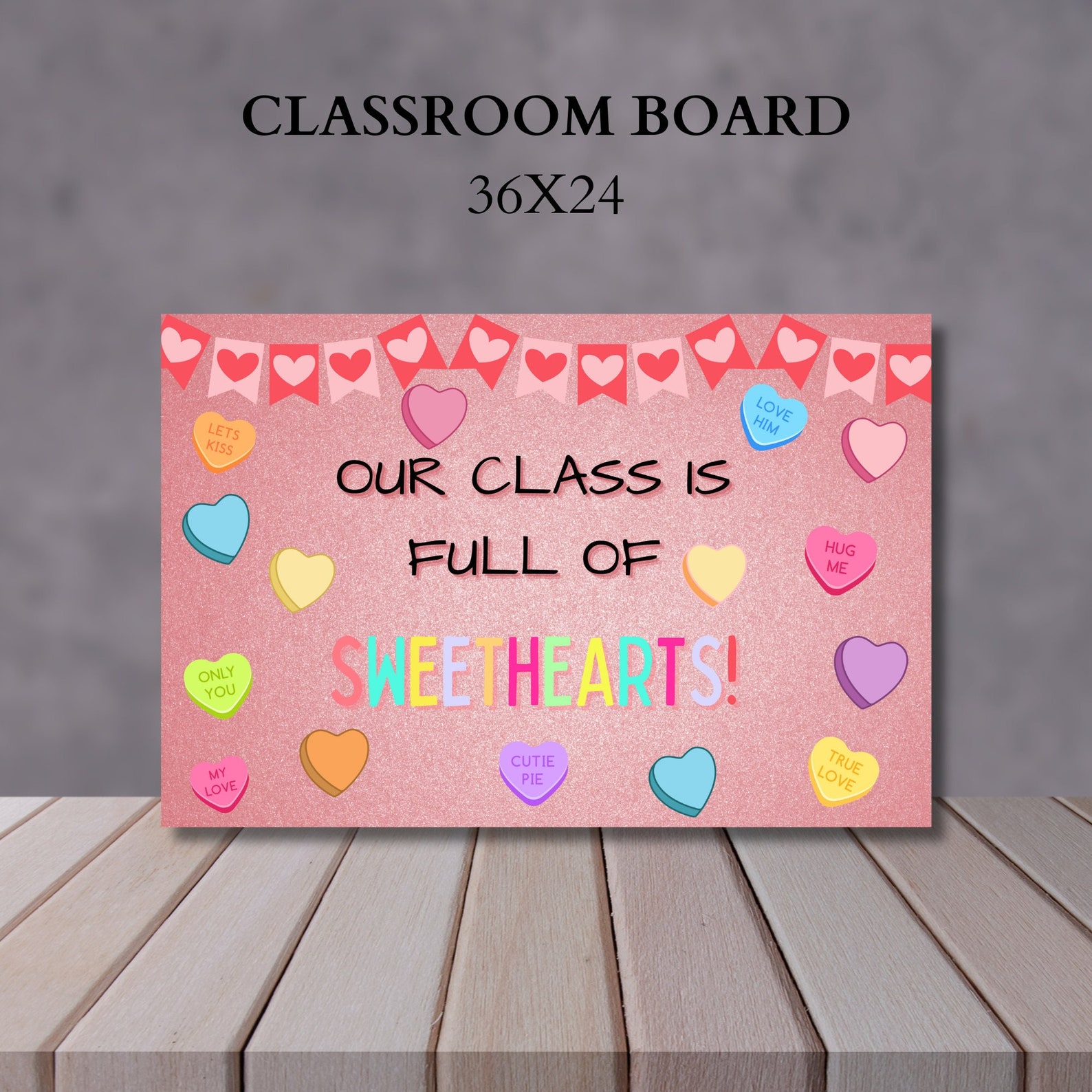 Classroom Bulletin Board, Valentine Poster, Classroom Valentine Board ...