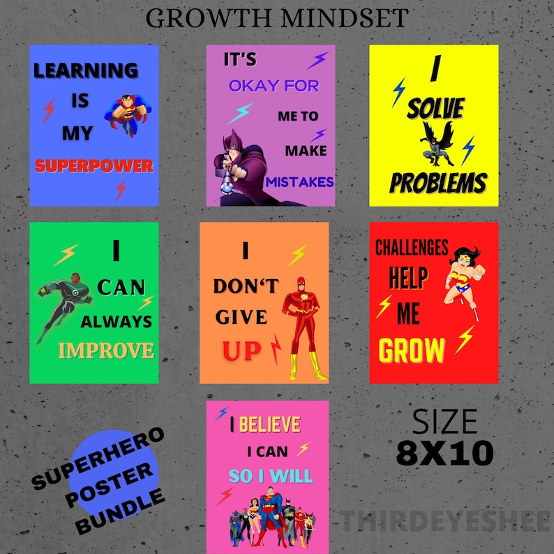 Superhero Classroom Posters, Classroom Bulletin, Classroom Wall Art ...