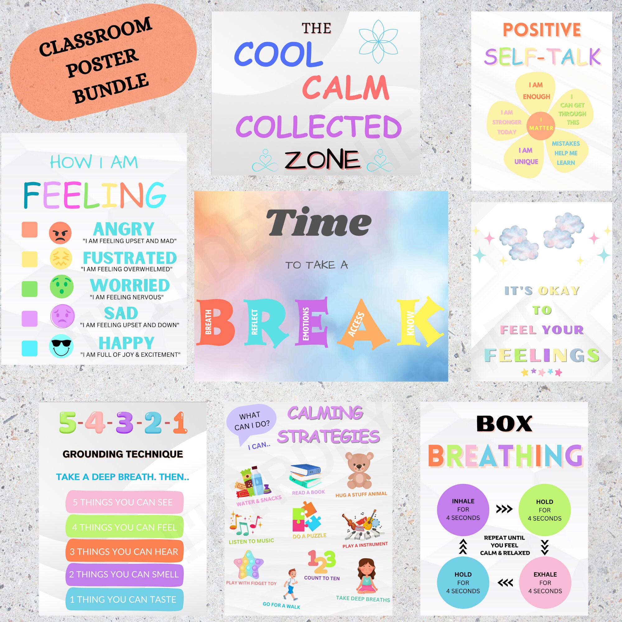Calming Corner, Classroom Bulletin Board, Social Emotional Learning ...