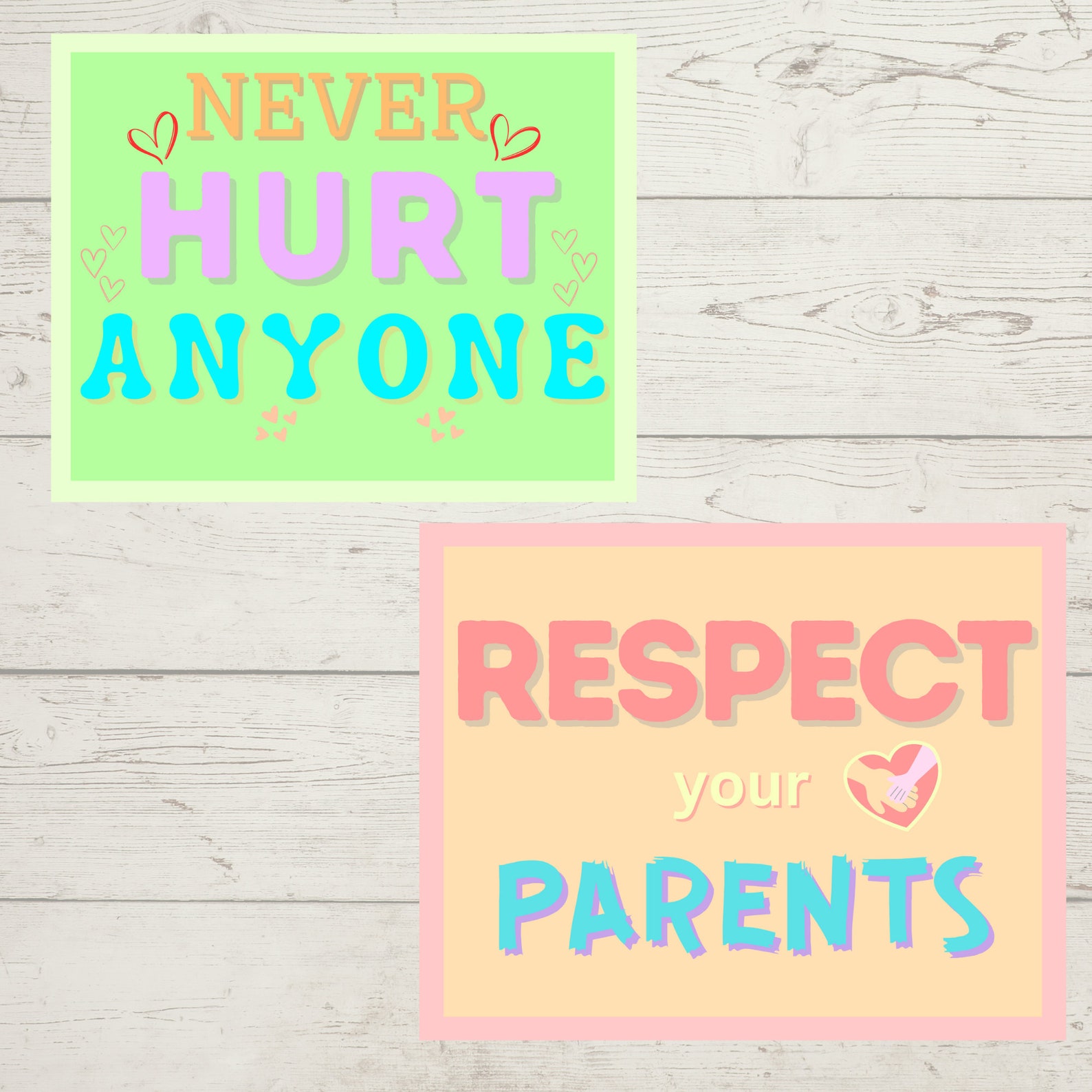 10 Commandments for Kids, Christian Bulletin Board, Sunday School Decor ...