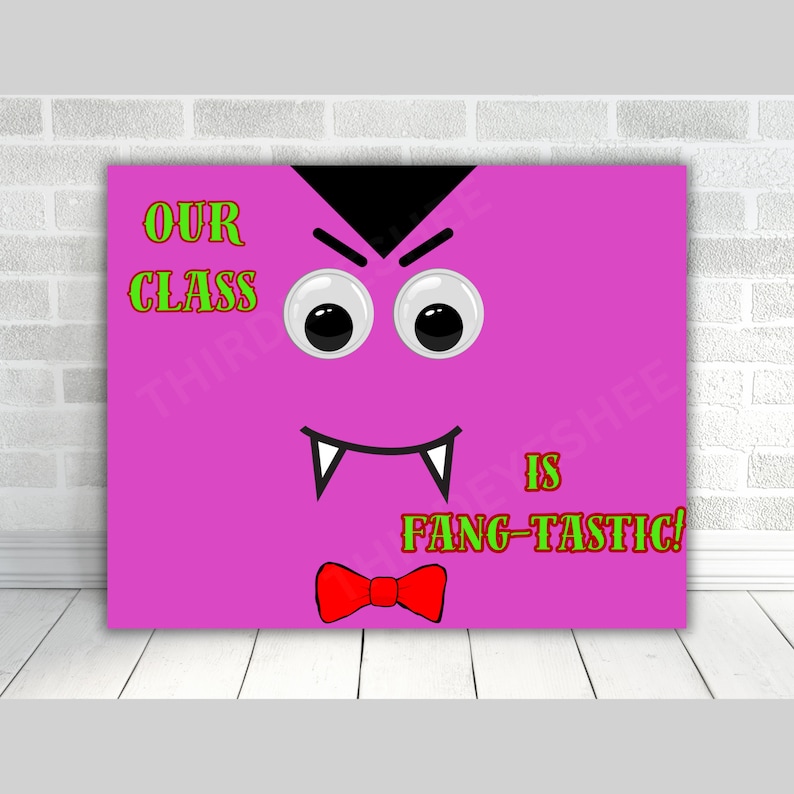 Halloween Bulletin Board Poster Set of 6 | Spooky Classroom Wall Decor ...