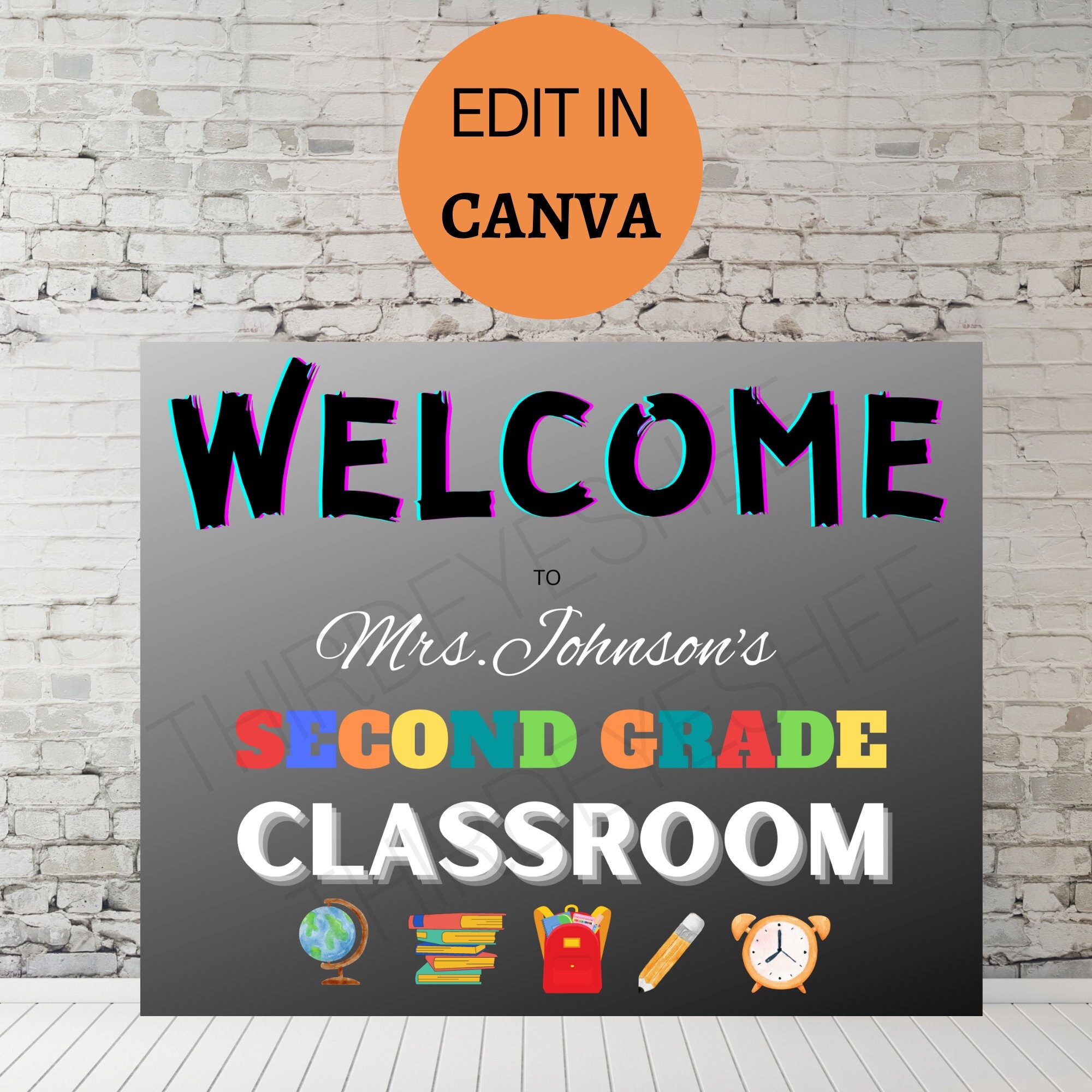 Classroom Welcome Sign, Classroom Decor, Bulletin Board, Back to School ...
