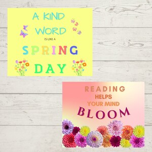 Spring Bulletin Board, Spring Classroom Decor, Classroom Poster Set ...