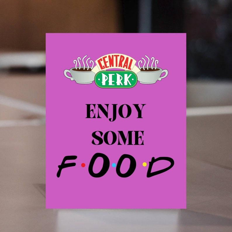 Friends Printable Party Signs Friends TV Show Friends - Etsy