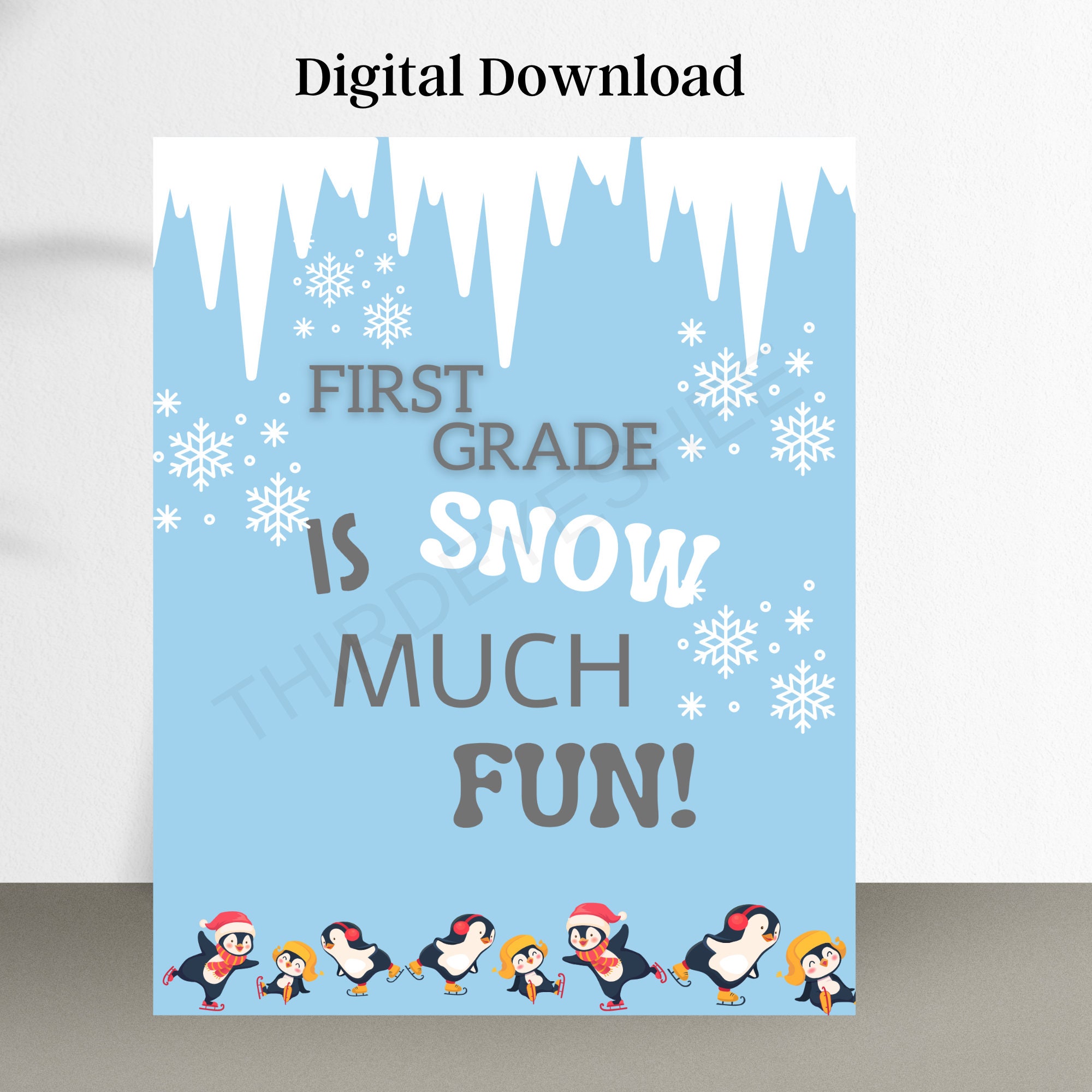 Editable Classroom Wall Decor, Christmas Classroom Decor, Snow Poster ...