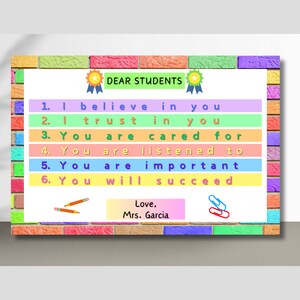 Classroom Bulletin Board, Classroom Poster, Personalized Bulletin Board ...