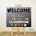 Classroom Welcome Sign, Classroom Decor, Bulletin Board, Back to School ...