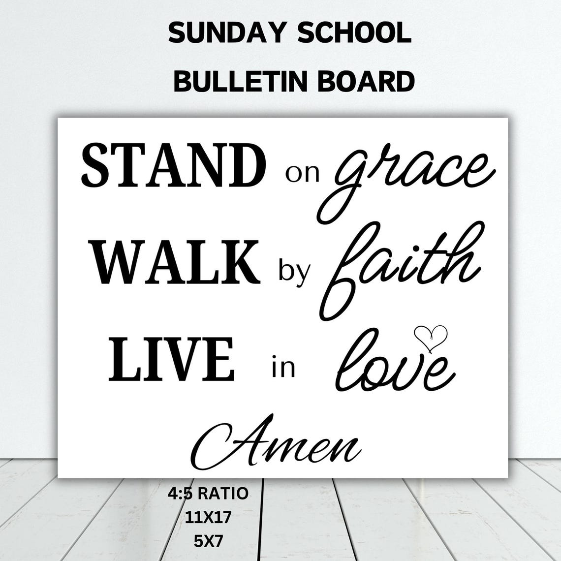 Sunday School Posters, Classroom Decor, Catholic School Bulletin Board ...