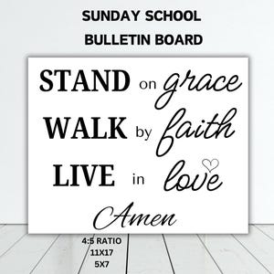 Sunday School Posters, Classroom Decor, Catholic School Bulletin Board ...