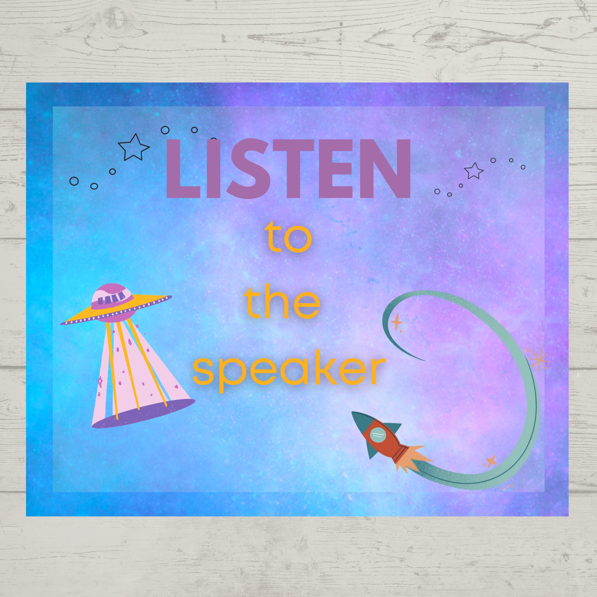 Classroom Space Rules, Bulletin Board, Classroom Posters, Universe ...