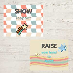 Retro Classroom Rules, Retro Theme, Classroom Bulletin Board, Classroom ...