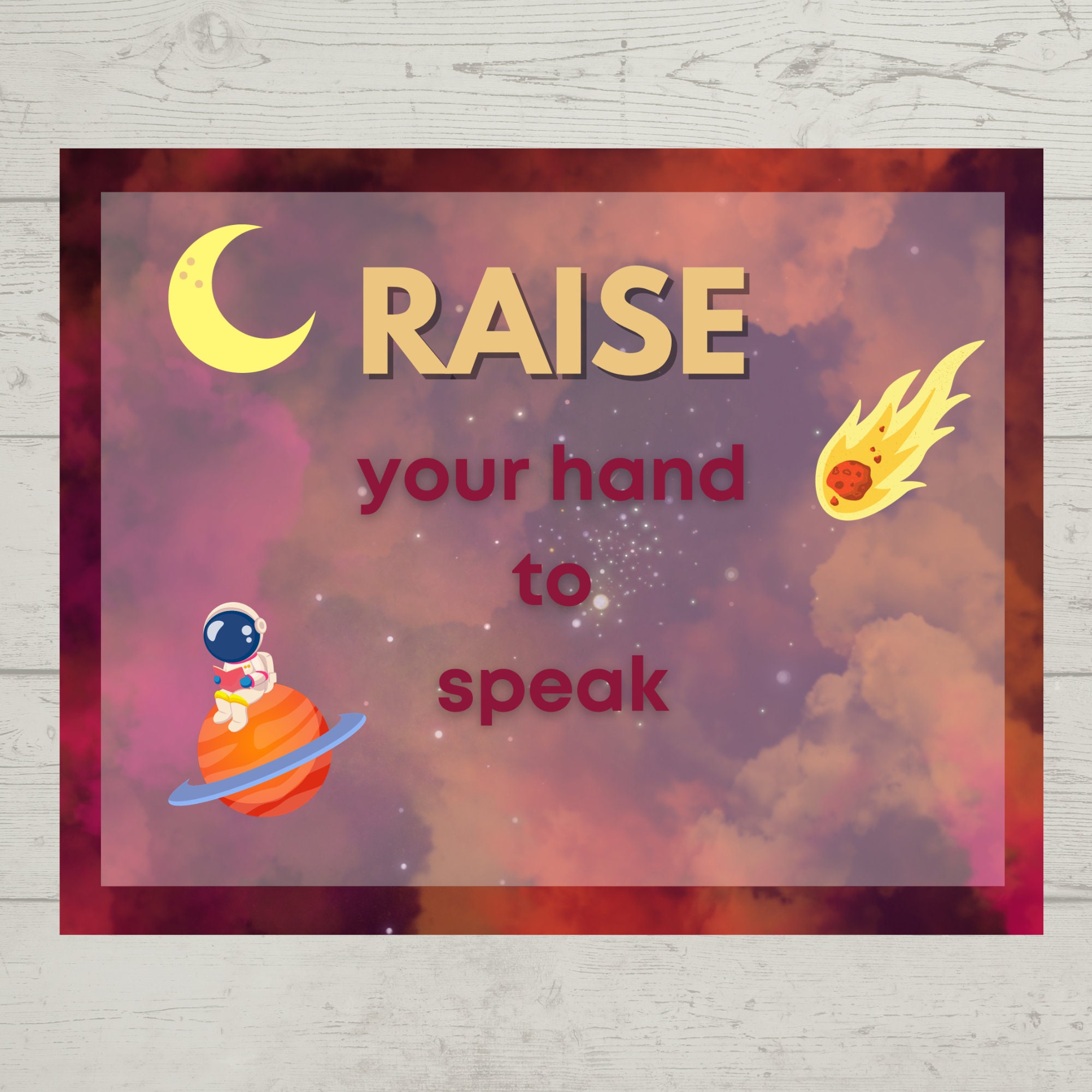 Classroom Space Rules, Bulletin Board, Classroom Posters, Universe ...