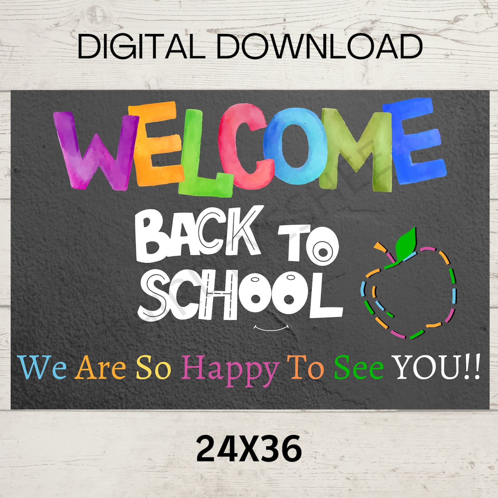 Welcome Back to School Poster, Classroom Decor, Wall Art, Classroom ...