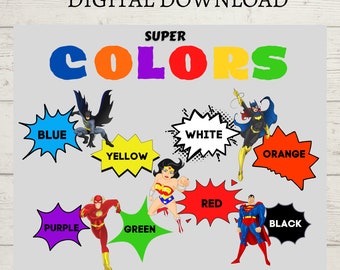 Classroom Decor, Wall Art, Posters for Classroom, Superhero Theme ...