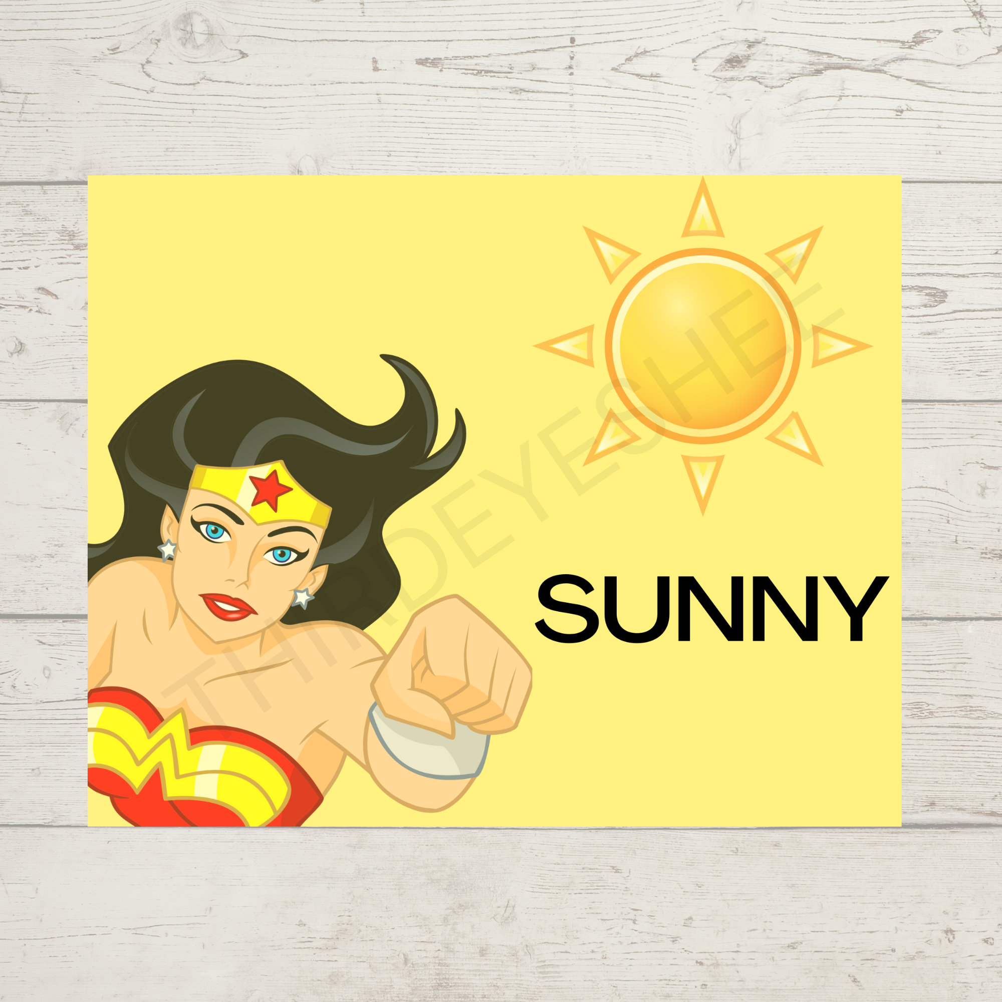 Classroom Decor, Wall Art, Classroom Bulletin Board, Superhero Weather ...