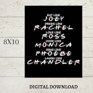 Friends TV Show Posters, Friends Signs, Friends Wall Prints, Wall Decor ...