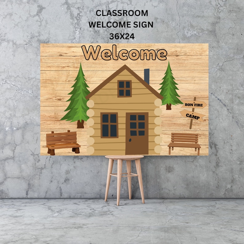 Classroom Bulletin Board, Classroom Poster, Classroom Decor, Camping ...