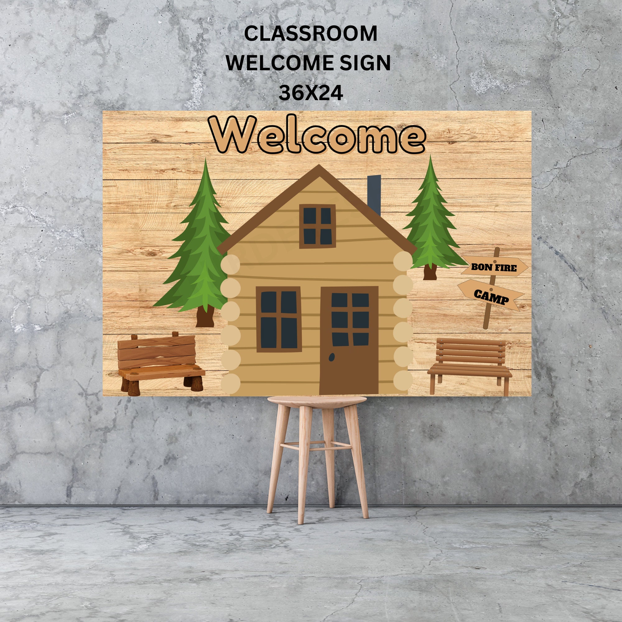 Classroom Bulletin Board, Classroom Poster, Classroom Decor, Camping ...