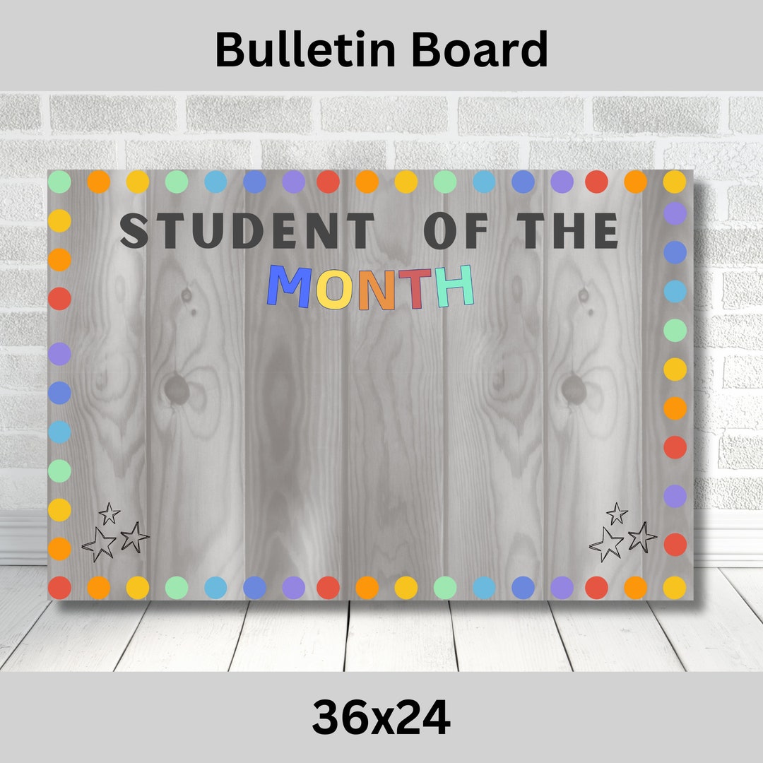 Classroom Bulletin Board, Student of the Month Board, Classroom Decor ...