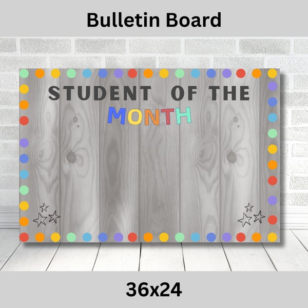 Student of the Month Bulletin Board - Etsy