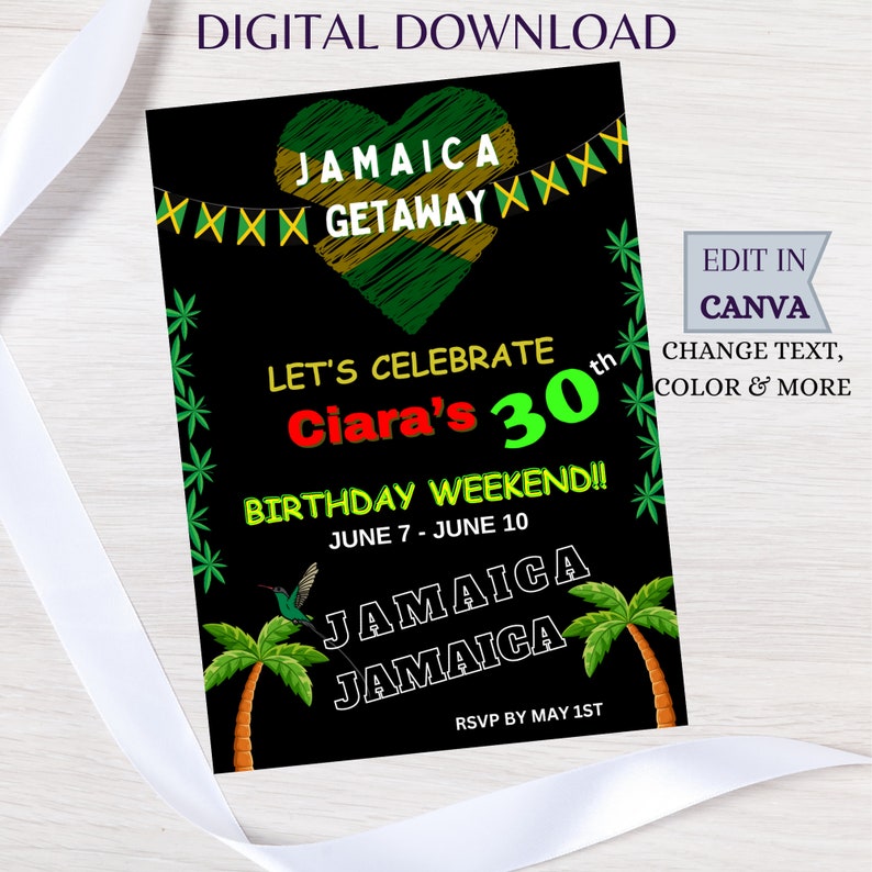 Destination Birthday Invitation, Birthday Invite, Weed Birthday ...