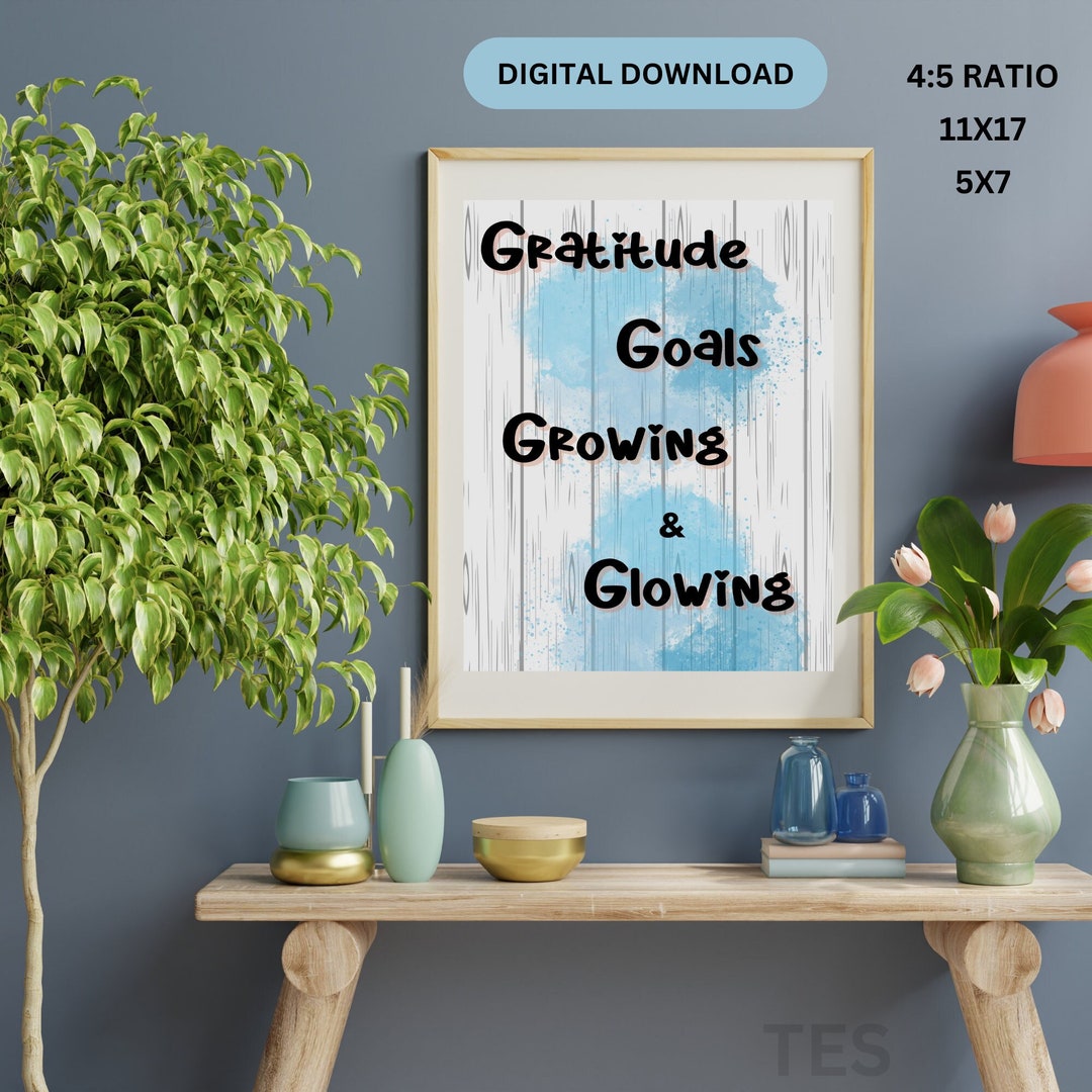 Motivational Wall Art, Growth Mindset Poster, Inspirational Home Decor ...