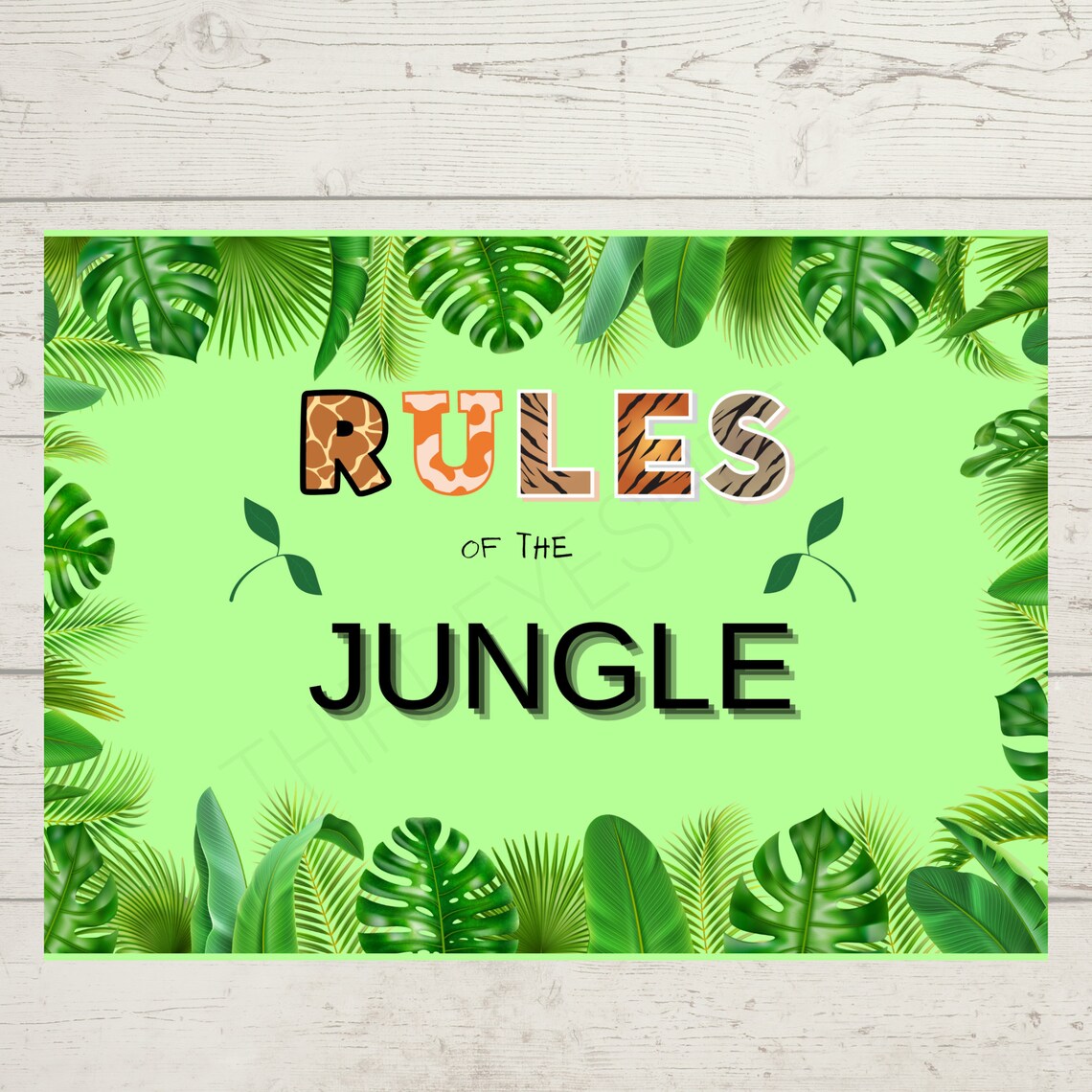 Classroom Decor, Jungle Posters, Safari Jungle, Jungle Rules, Classroom ...