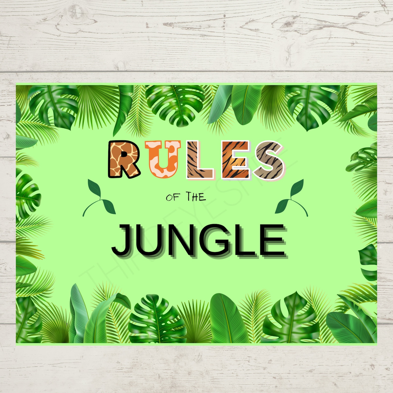 Classroom Decor, Jungle Posters, Safari Jungle, Jungle Rules, Classroom ...