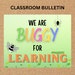 We Are Buggy for Learning, Classroom Bulletin, Bug Theme, Classroom ...