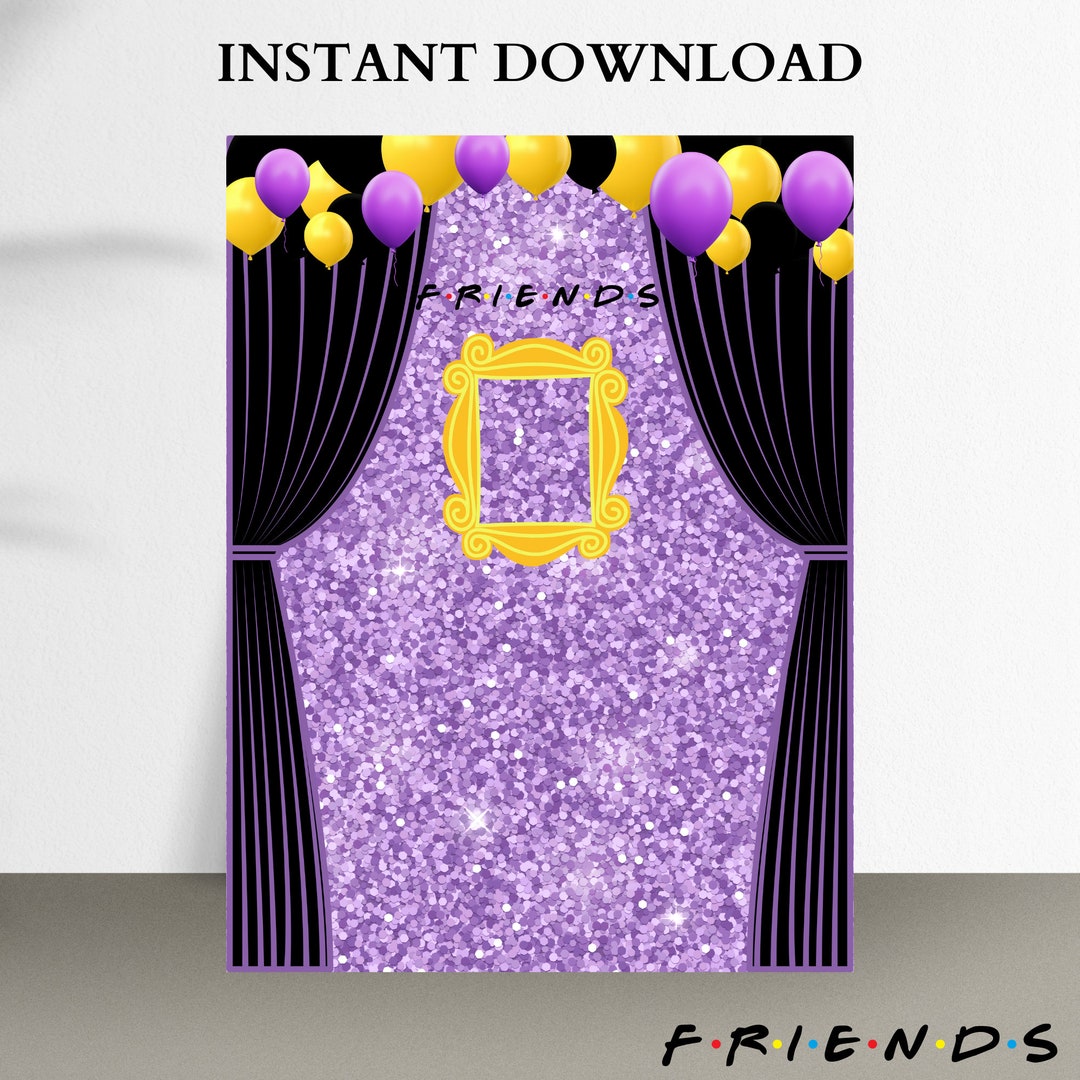 Friends Backdrop, Friends Themed Party, Friends Tv Show, Friends ...
