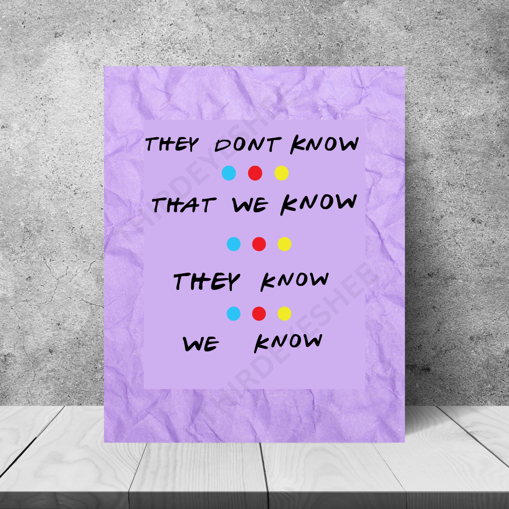 Friends Wall Decor, Friends TV Show, Friends, Friends Wall Prints ...