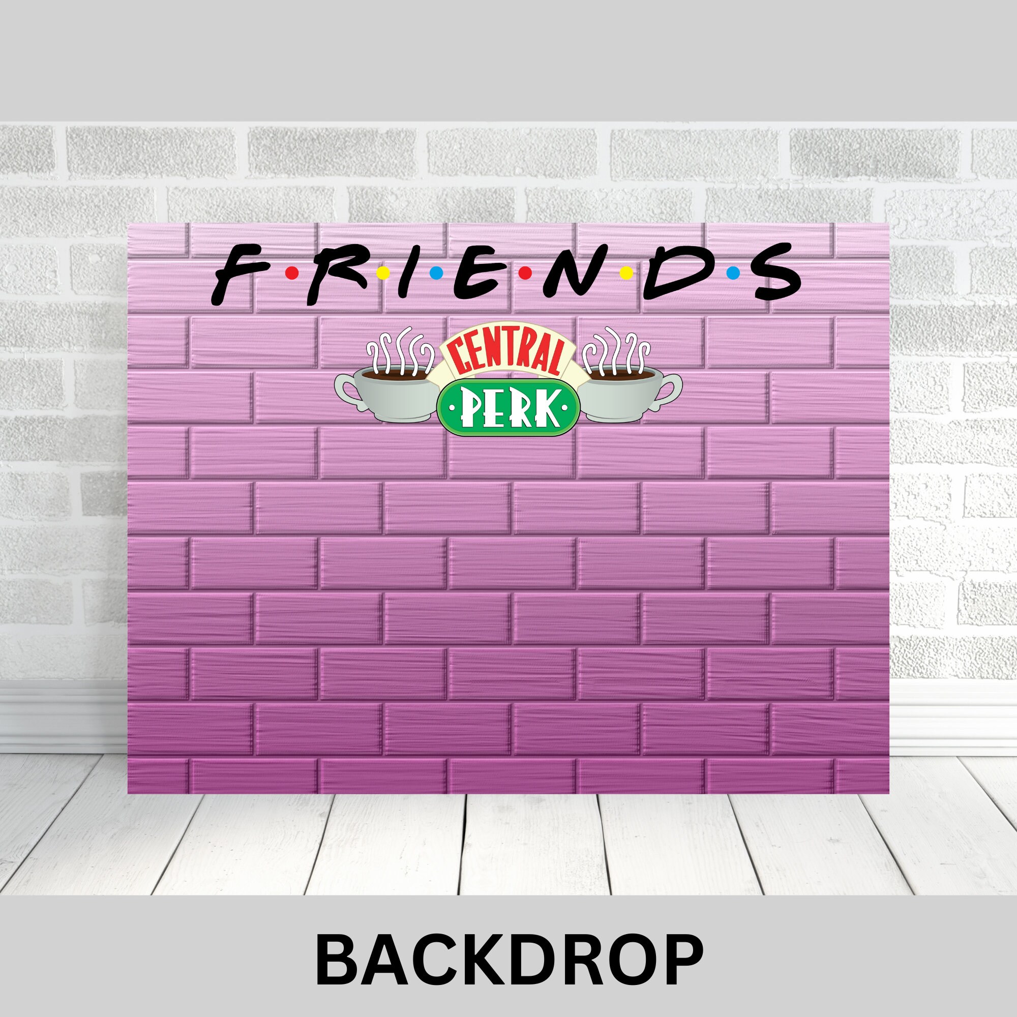 Friends Party Backdrop, Friends Birthday Party, Friends TV Series ...