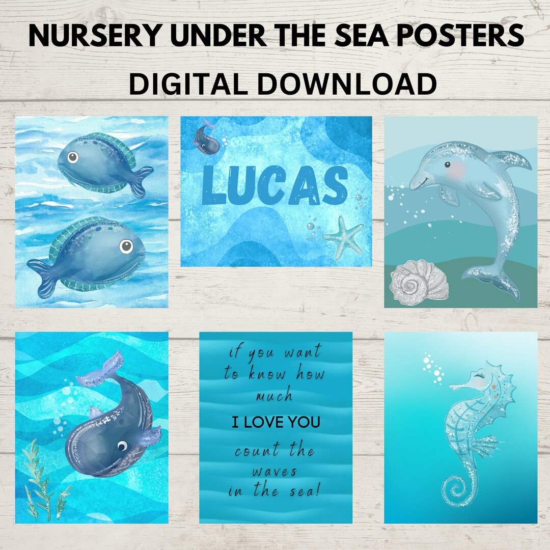 Under the Sea Nursery, Ocean Creatures, Seashells, Under the Sea ...